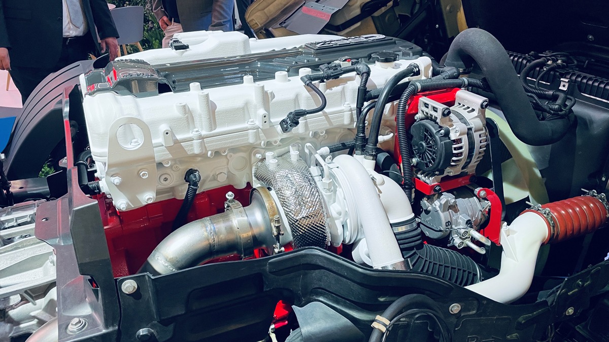 Wasserstoff-Verbrennungsmotor von Cummins I Krafthand-Truck